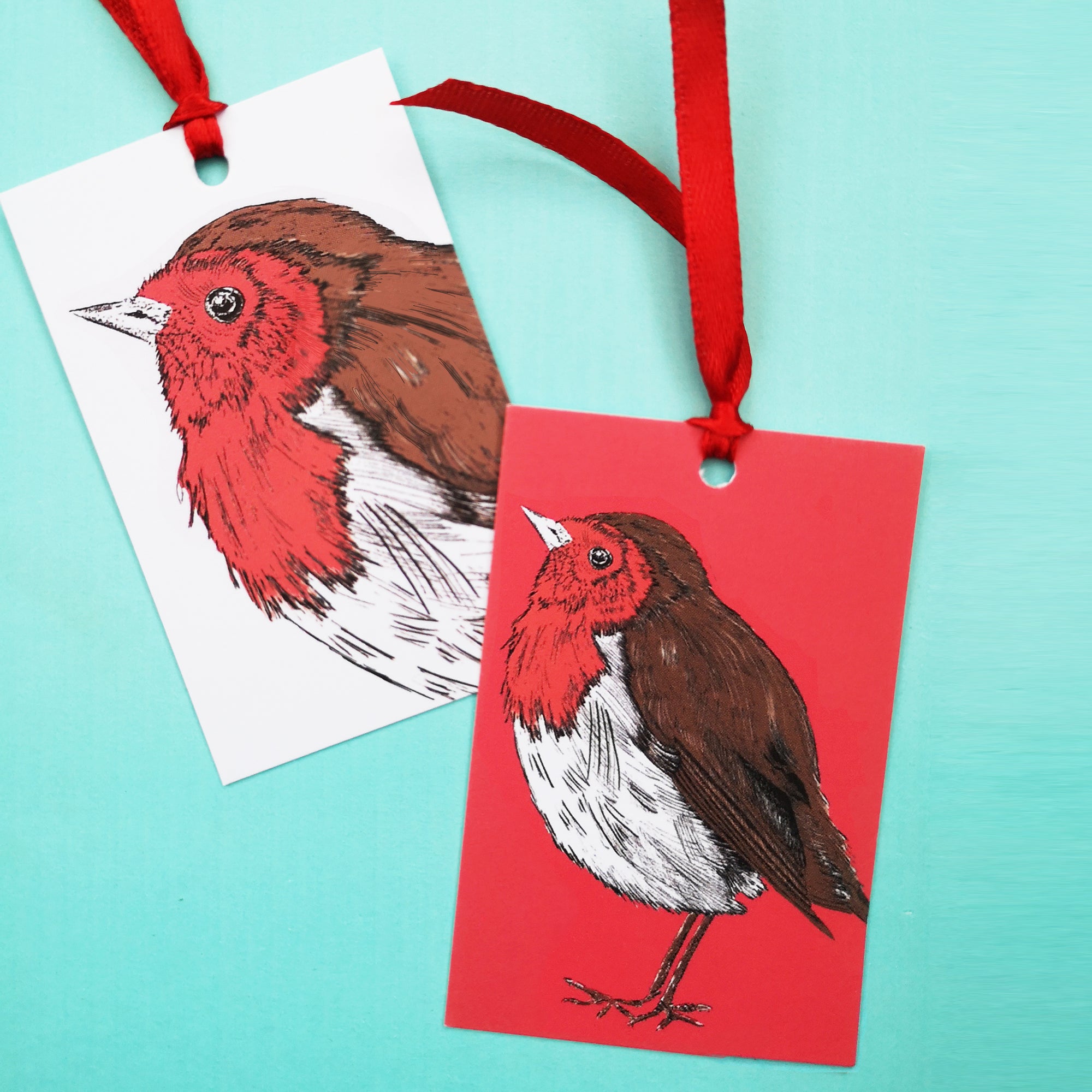 robin gift tags